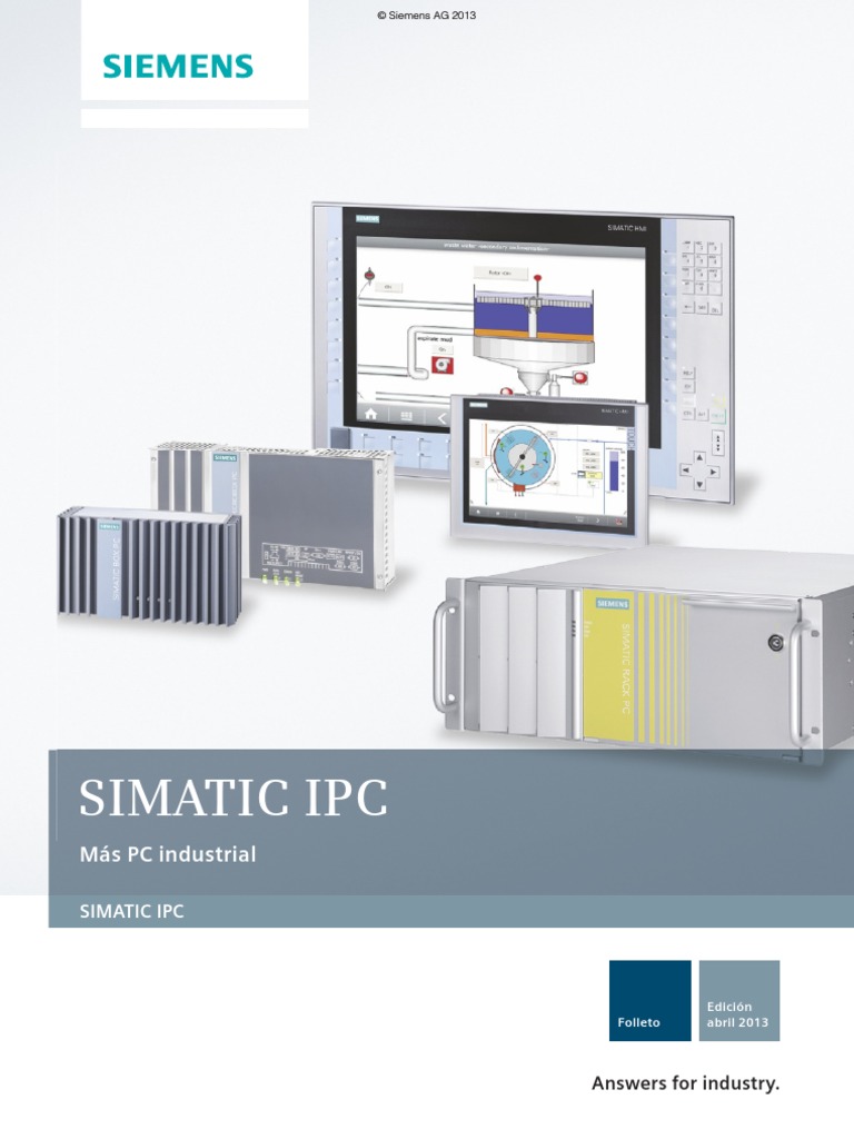 Caracteristicas PC Industrial Simatic | PDF | Computadoras personales ...
