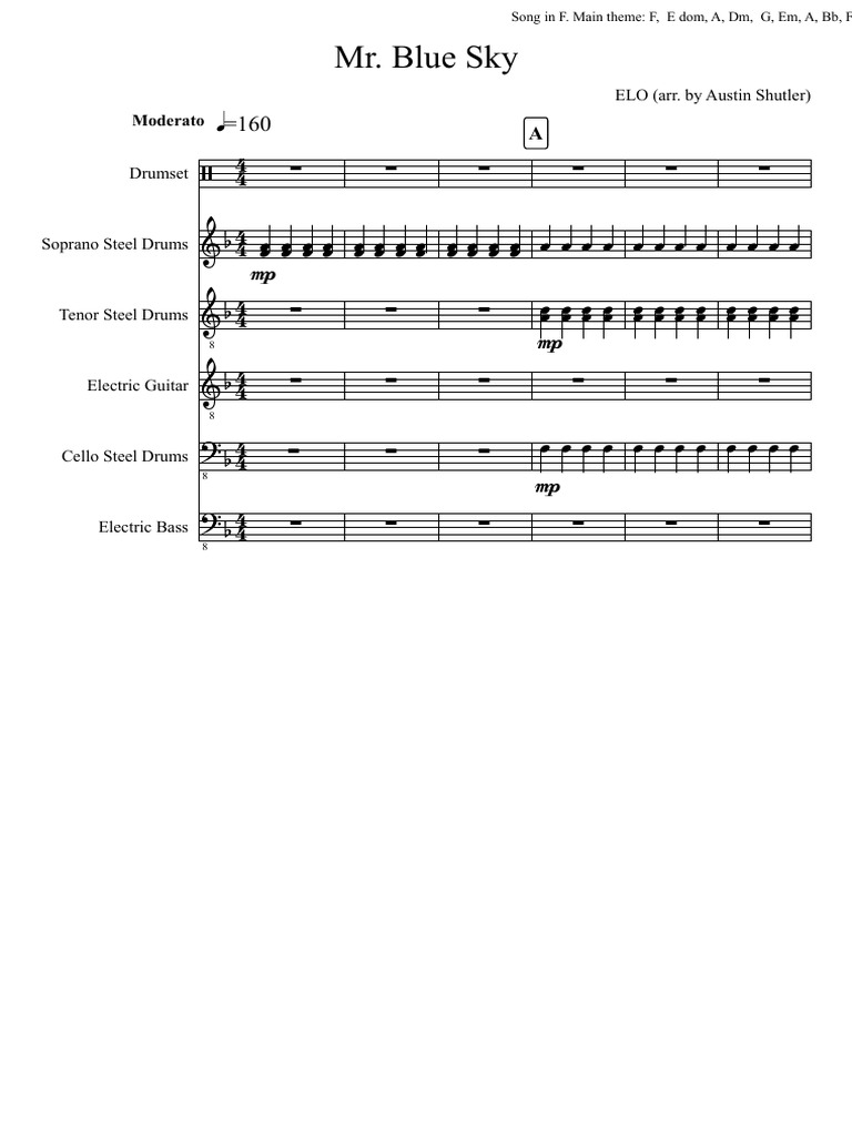 Mr. Blue Sky | PDF | Musical Instruments | Performing Arts