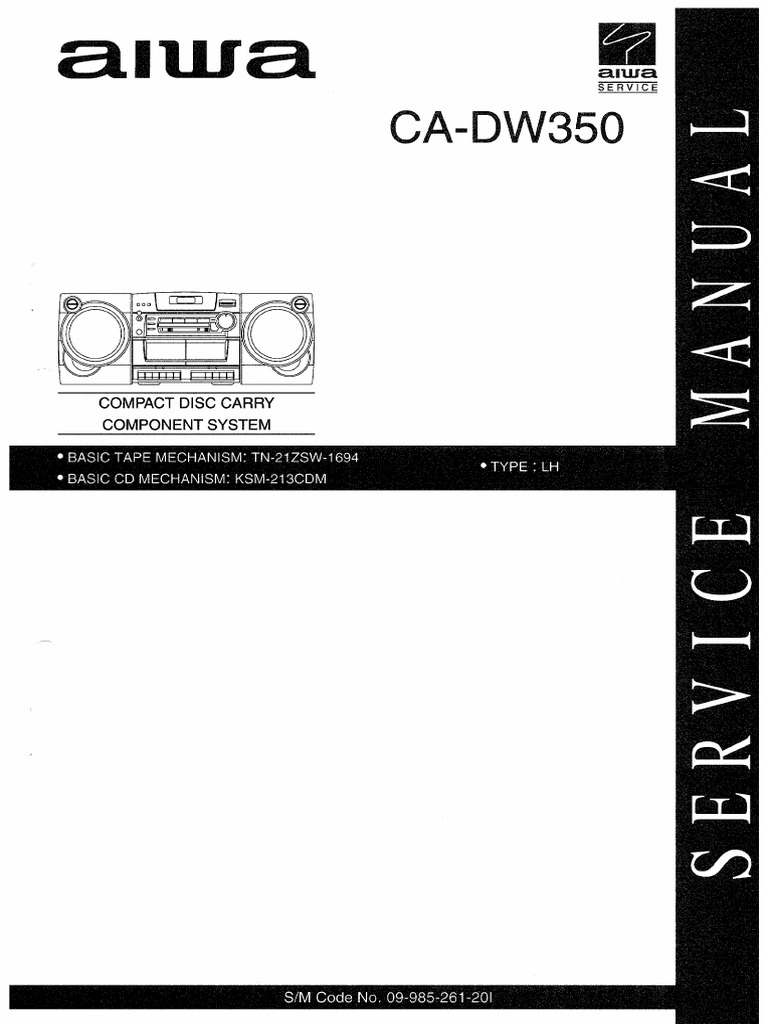 Aiwa CA Dw350 | PDF