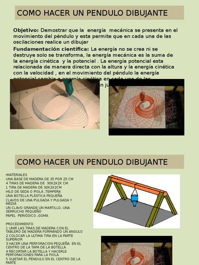 Como Hacer Un Pendulo Dibujante | PDF