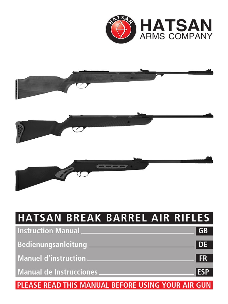 Break Barrel Air Rifles Manual Es