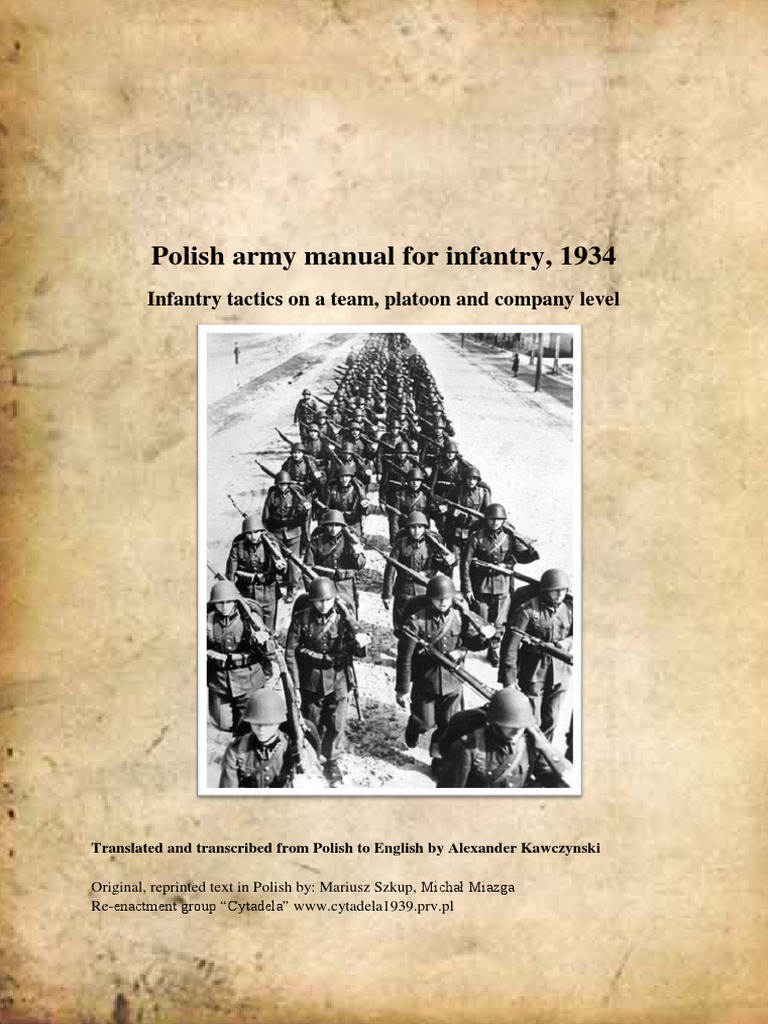 Polish Infantry Tactics On Team Platoon and Company Level | PDF ...