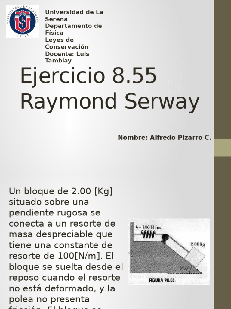 Ejercicios 855 Serway | PDF | Naturaleza | Física