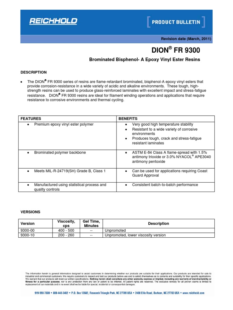 Dion FR 9300 | Download Free PDF | Epoxy | Glasses