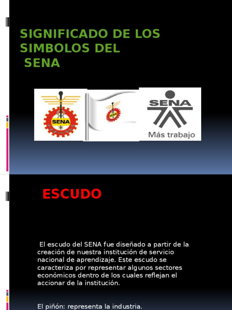 SIGNIFICADO DE LOS SIMBOLOS SENA.pptx | Colombia | Ciencia y Tecnología