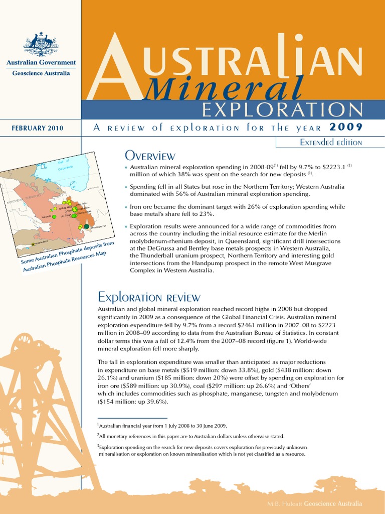 Australian Mineral Exploration | PDF | Iron Ore | Gold