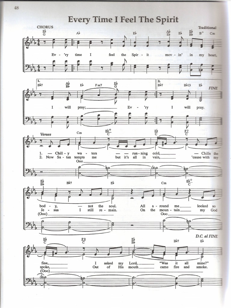 48 - Every Time I Feel The Spirit PDF | PDF