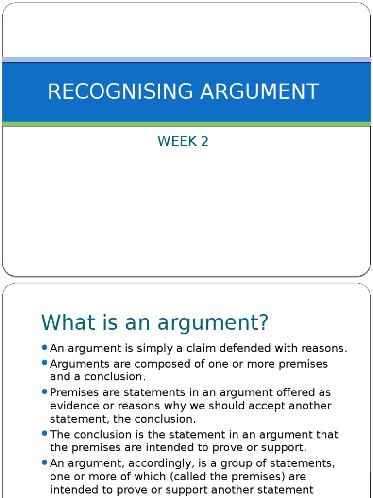 Recognising Argument | PDF | Argument | Sentence (Linguistics)