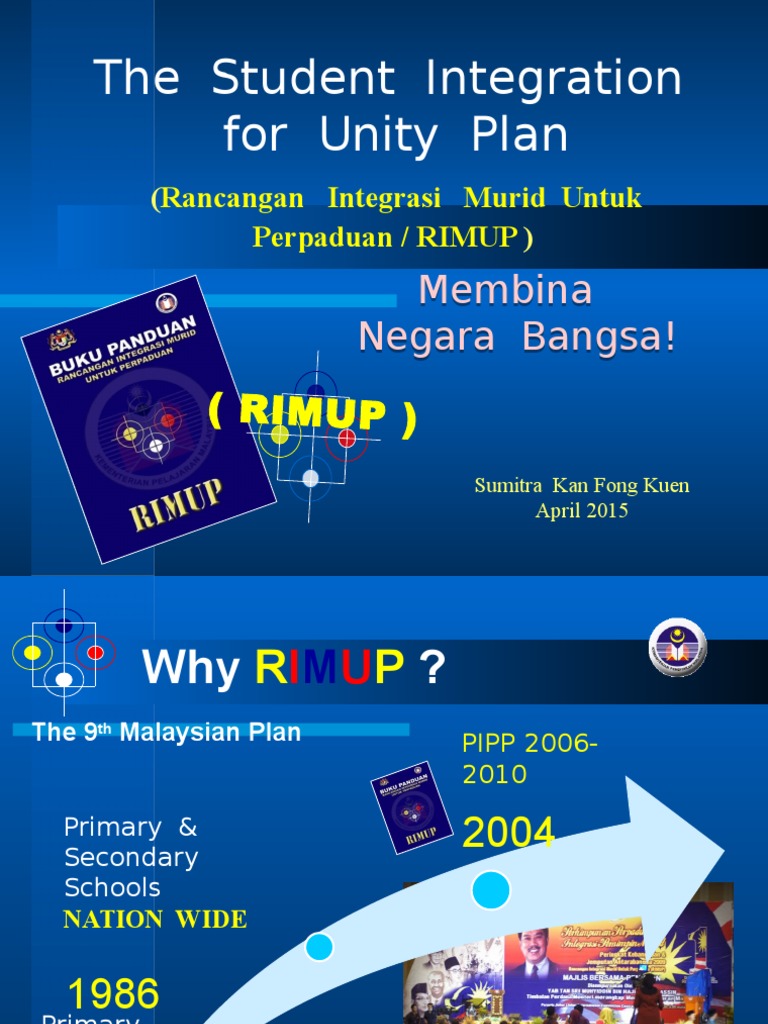 RIMUP, The Student Unity Plan. | PDF | Malaysia | Schools