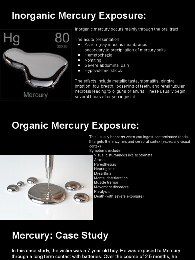 Mercury Exposure: Risks & Symptoms | PDF