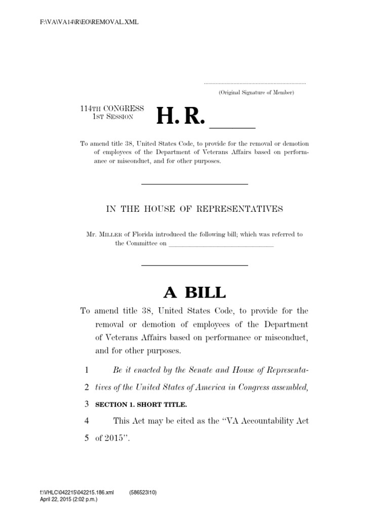 H. R. LL: A Bill | PDF | United States Code | Government Of The United ...