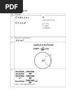 Formulae: Mathematics Form 2 Standardised Test 1: Circles Duration: 30 ...