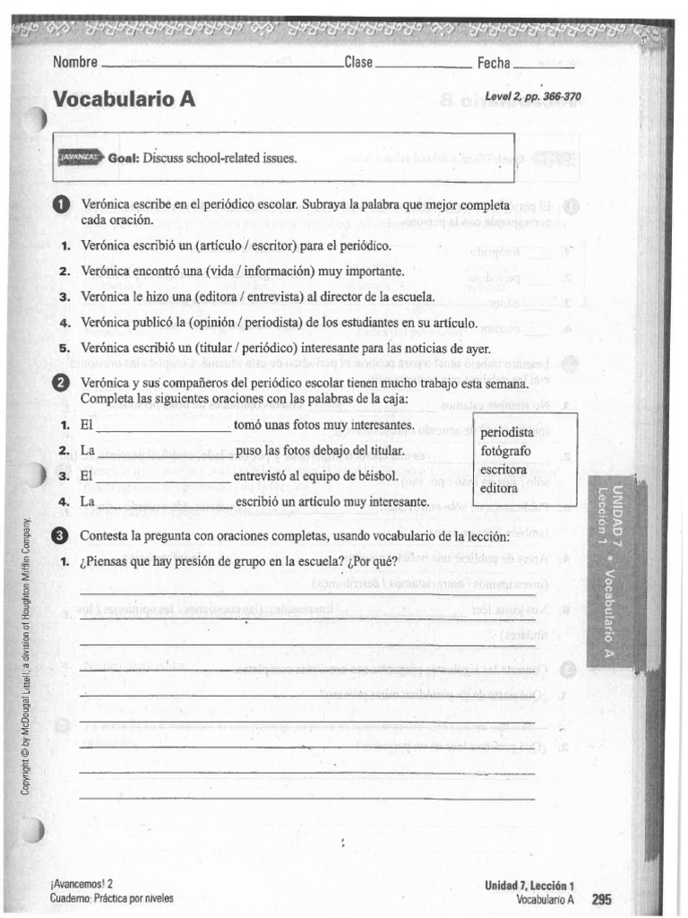 Unit 7 Lesson 1 Ws | PDF
