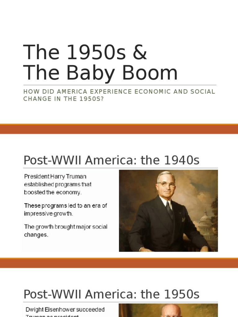 The 1950s & The Baby Boom: How Did America Experience Economic and ...