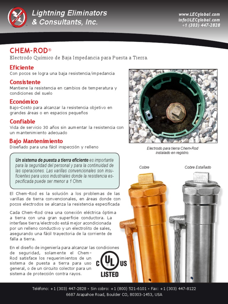 Electrodo Quimico - Chem Rod | PDF | Resistencia Eléctrica y ...