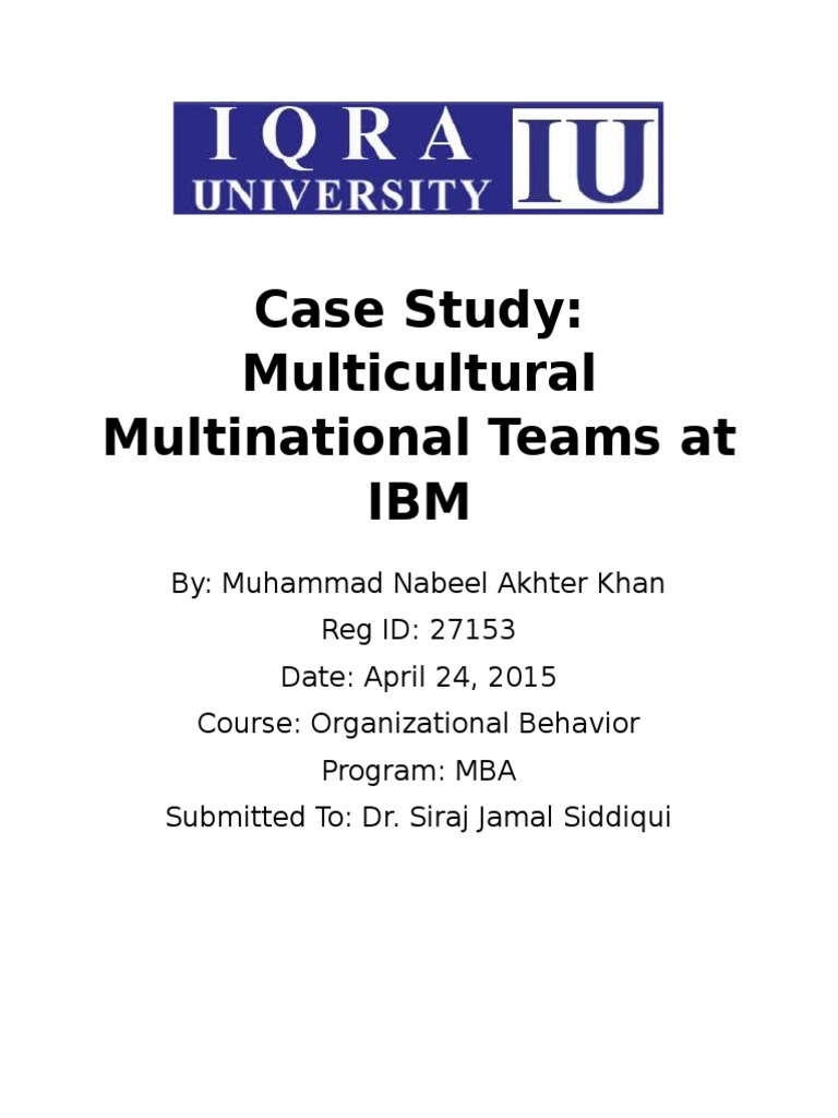 IBM's Multicultural Team Success | PDF | Competence (Human Resources) | Ibm