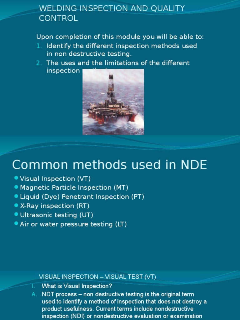 Visual Inspection 1 | PDF | Nondestructive Testing | Welding