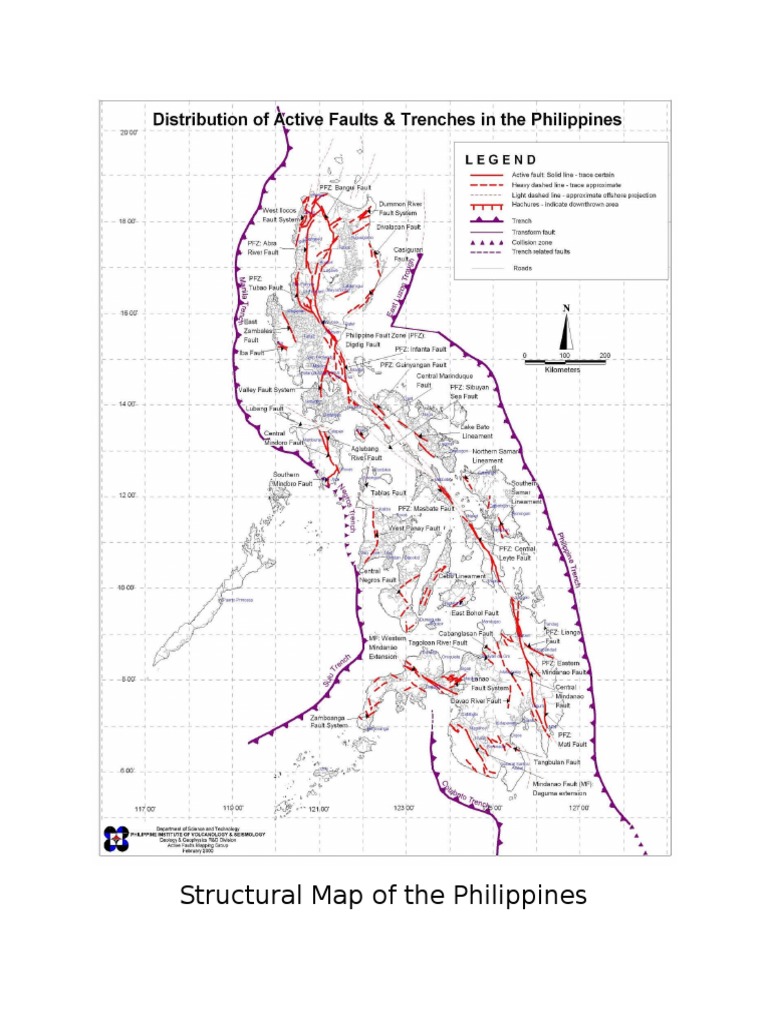 Structural Map of The Philippines | PDF