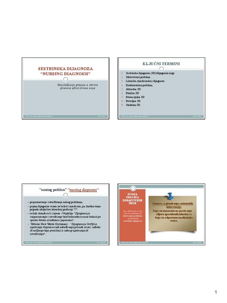 Sestrinska Dijagnoza | PDF