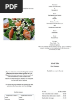LSU 459 Dining Hall Menu for Oct 15 | PDF | Spanish Cuisine | Roasting