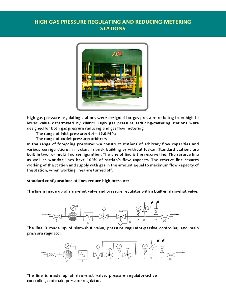 High Gas Pressure Regulating and Reducing-Metering | PDF | Valve ...