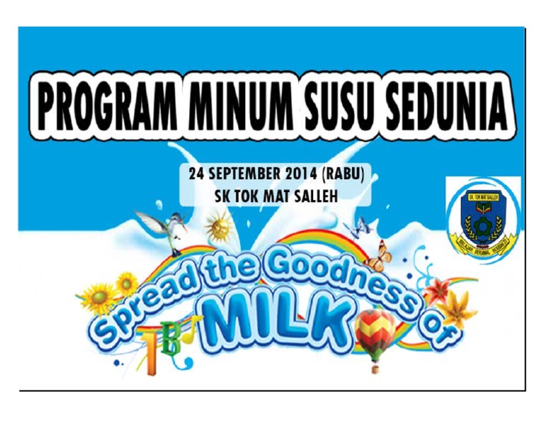 Poster Hari Susu Sedunia Peringkat Sekolah | PDF