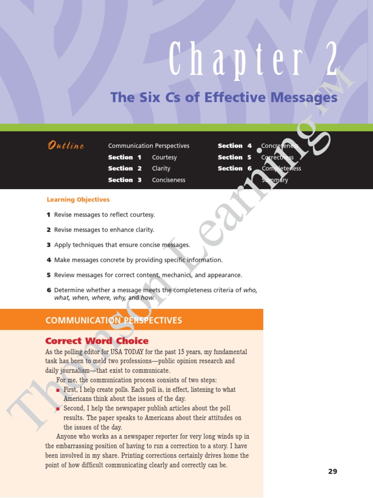 Six C's of Effective Messages | Punctuation | English Language