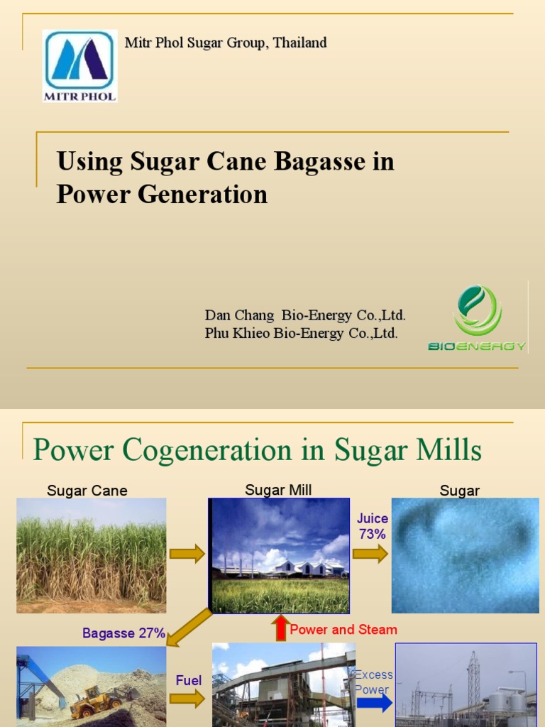 Bagasse Utilization in Power Generation | PDF | Sugarcane | Cogeneration