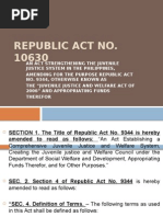 RA 10630: Strengthening Juvenile Justice | PDF | Child Custody ...