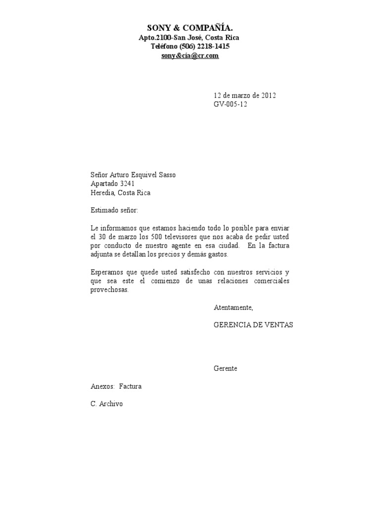 Carta Estilo Bloque - 3 | PDF