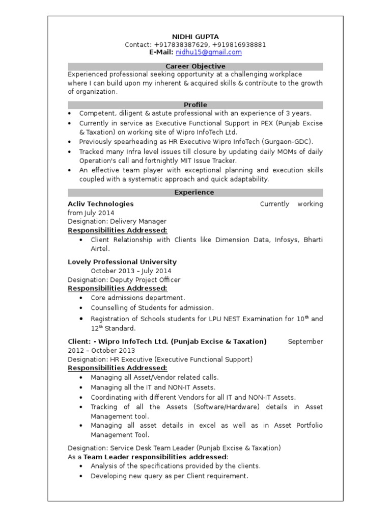 Nidhi Gupta Resume Updated | PDF | Master Of Business Administration | Mergers And Acquisitions