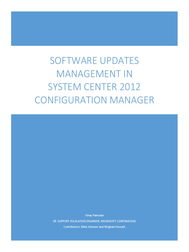 Software Updates Management | PDF | Microsoft Sql Server | Proxy Server