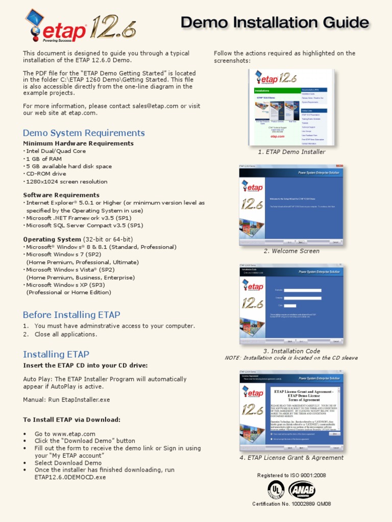 ETAP Installation Guide | Installation (Computer Programs) | Microsoft ...