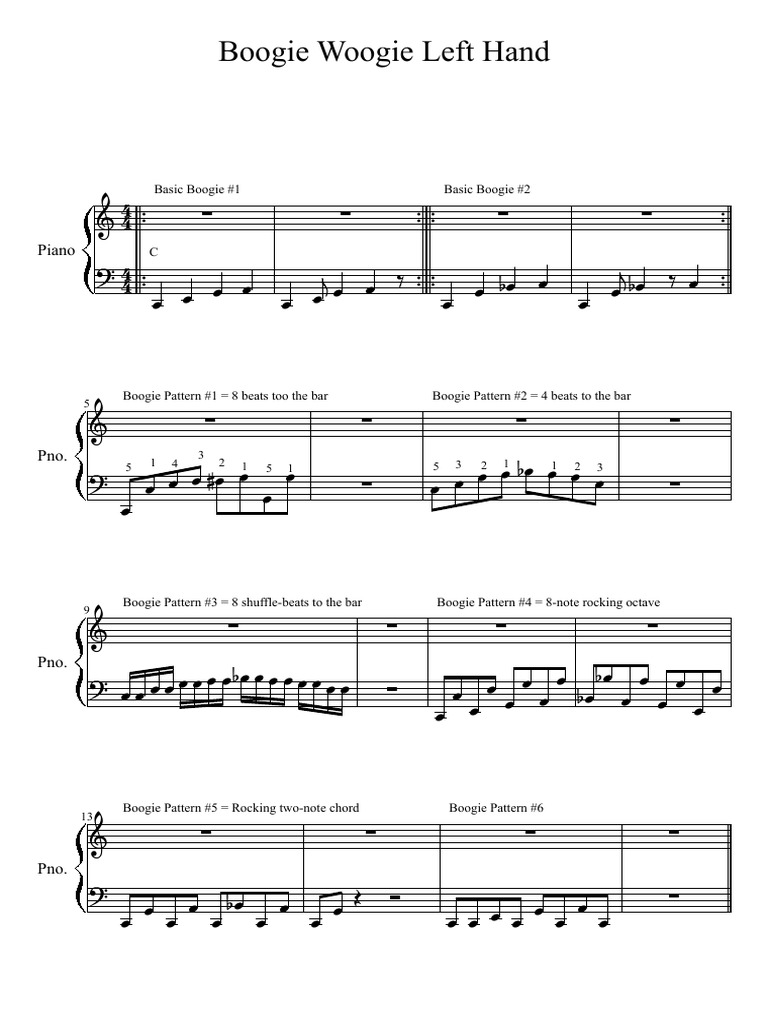 Boogie Woogie Left Hand