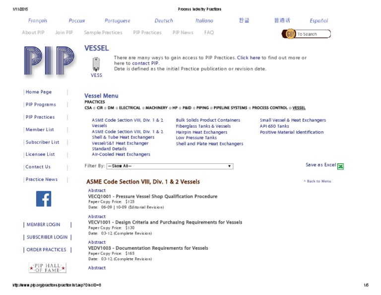 Process Industry Practices | PDF