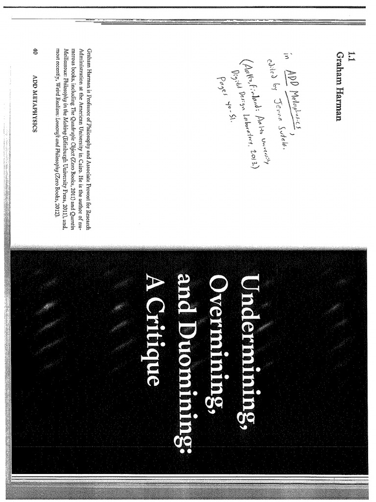 Concepts of Undermining and Overmining | PDF