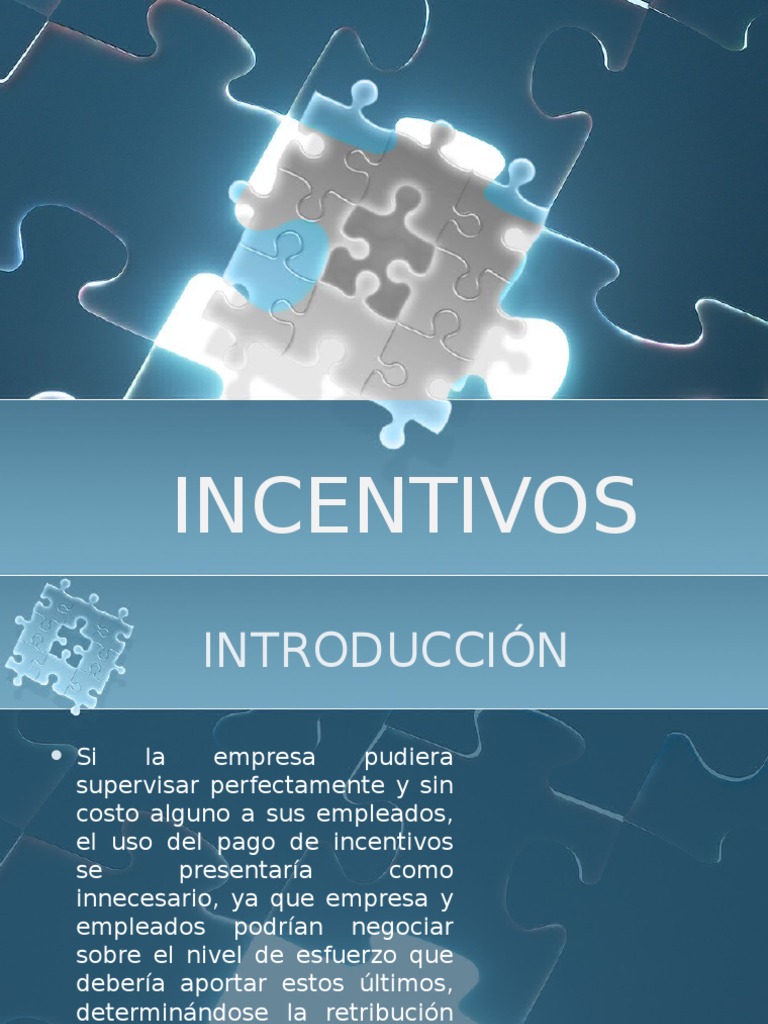 Incentivos | PDF | Salario | Beneficio (economía)
