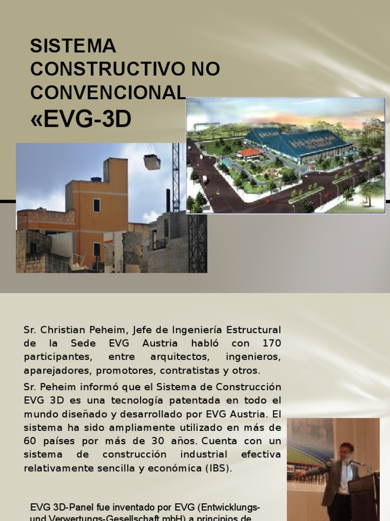 Sistema Constructivo No Convencional - Evg-3d | PDF | Fundación ...