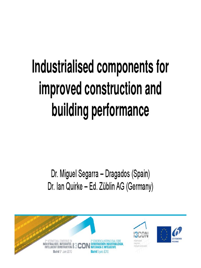 Industrialized Building Components for Improved Construction ...