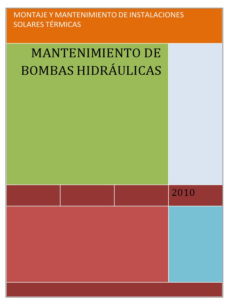 Mantenimiento de Bombas Hidraulicas | PDF | Bomba | Science