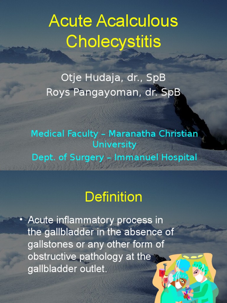 Acute Acalculous Cholecystitis | PDF | Diseases And Disorders ...