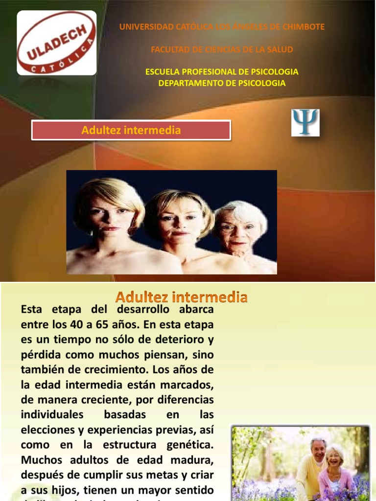 Adultez Intermedia | PDF | Menopausia | Adultos