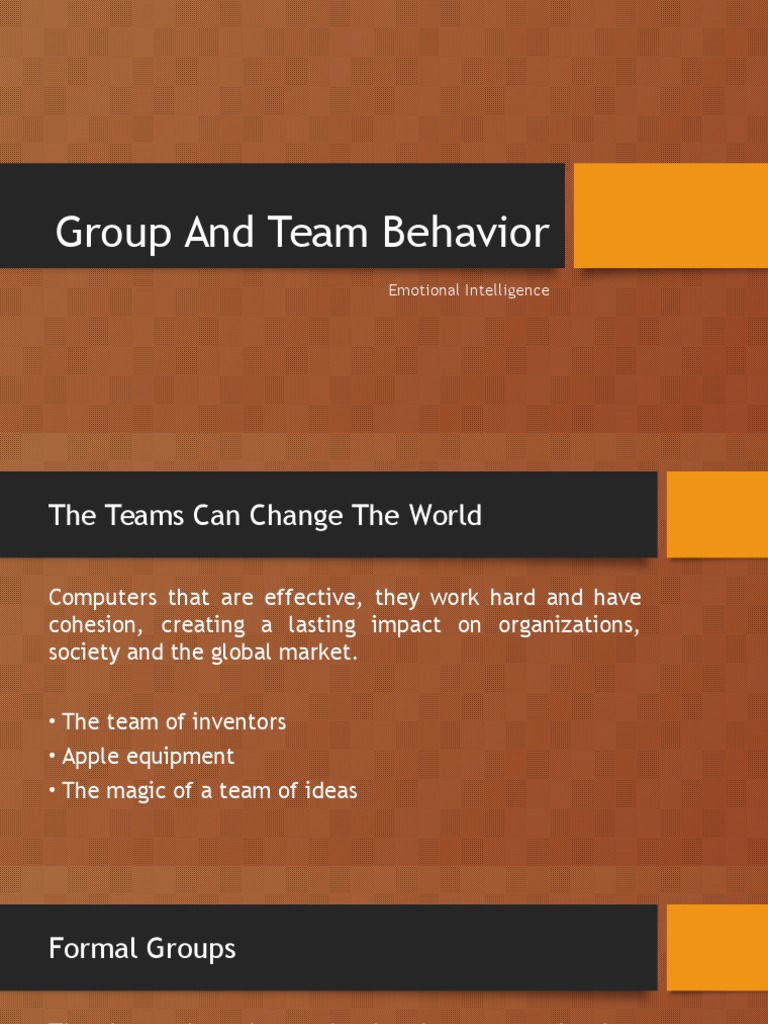 Group and Team Behavior | PDF