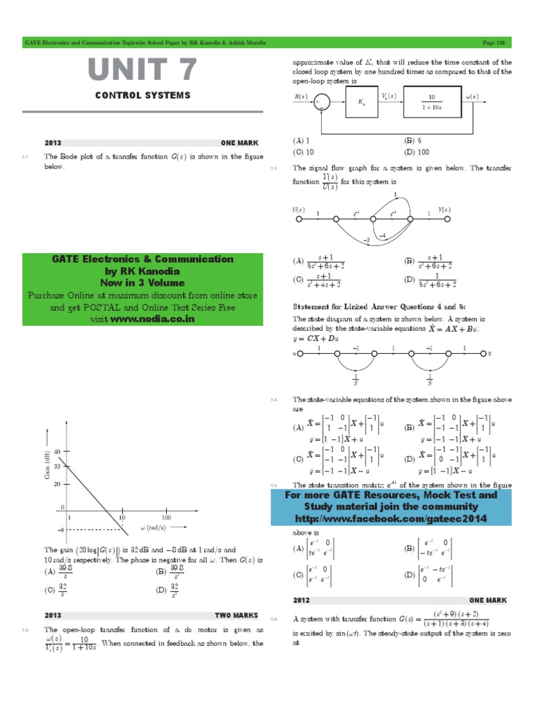 Control 7 Pdf Control Theory Telecommunications Engineering