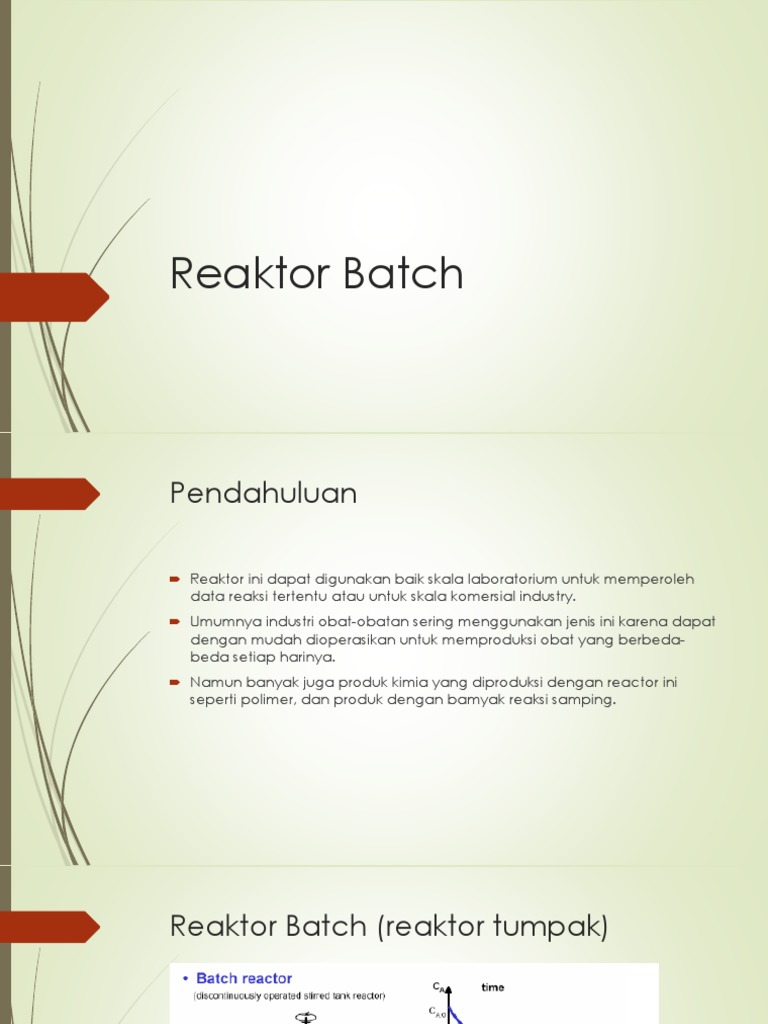 Desain Reaktor Batch | PDF