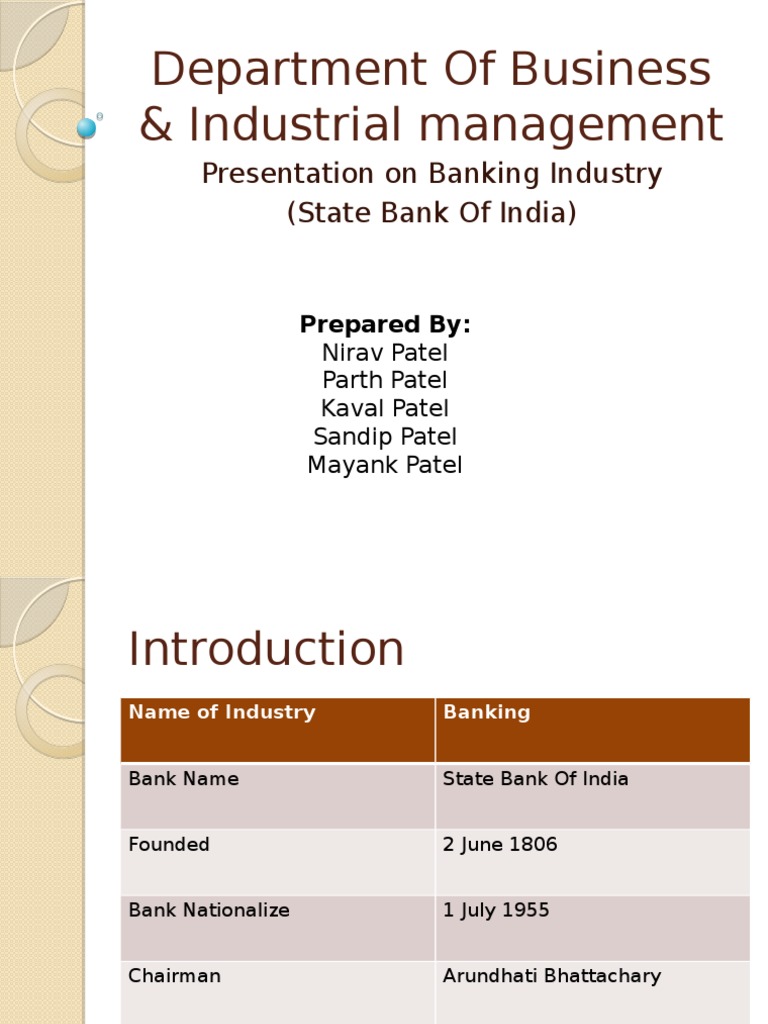 sbi ppt | Banks | Business