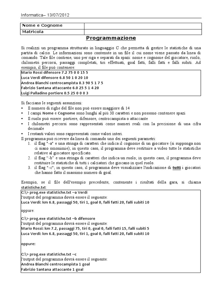 Esercizi Informatica Di Base | PDF