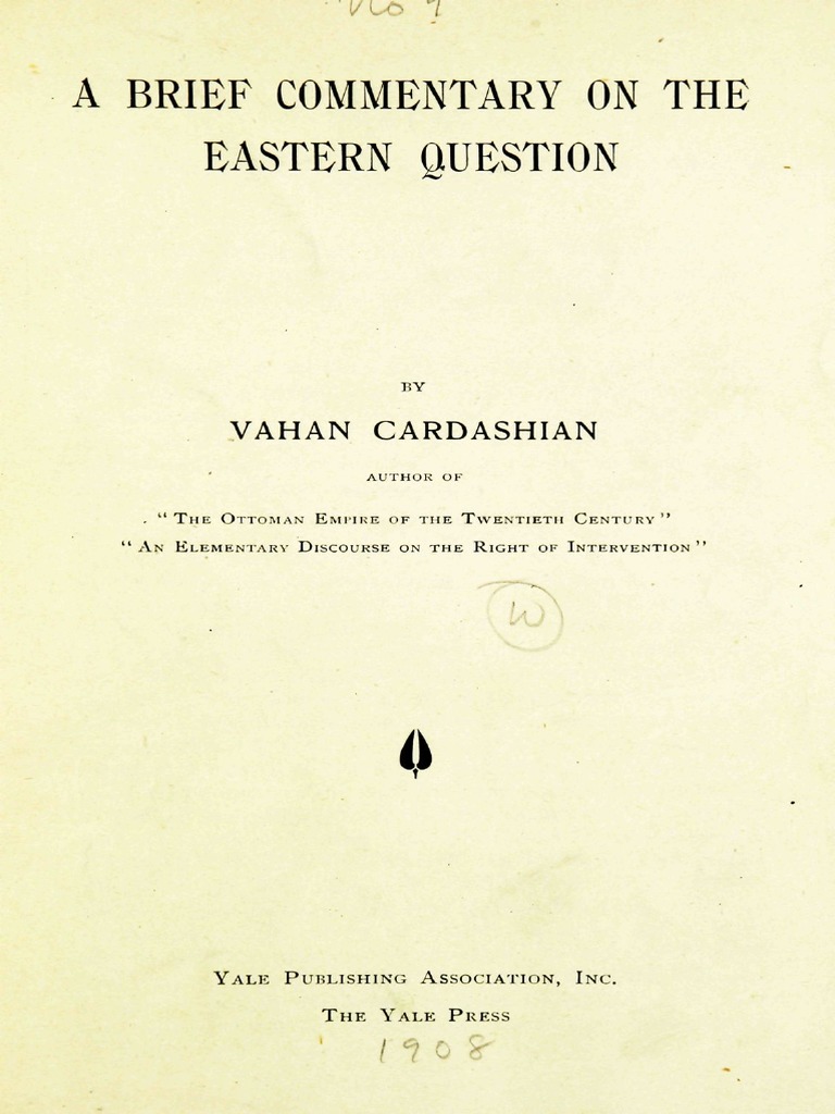 A Brief Commentary On The Eastern Question (1908) | PDF | Ottoman ...