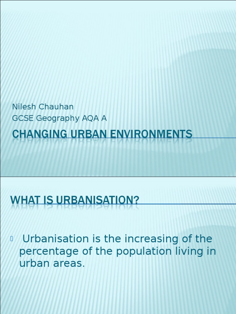 Changing Urban Environments | PDF | Traffic Congestion | Traffic