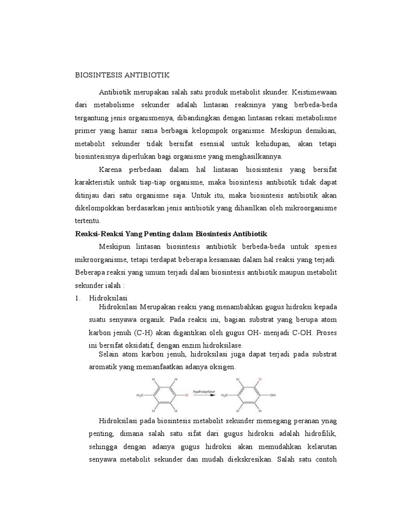 Biosintesis Antibiotik Golongan Makrolida | PDF